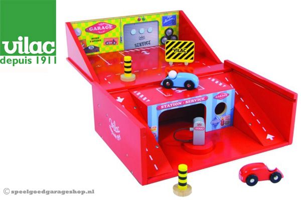 Vilac Rode garage | Speelgoedgarageshop.nl